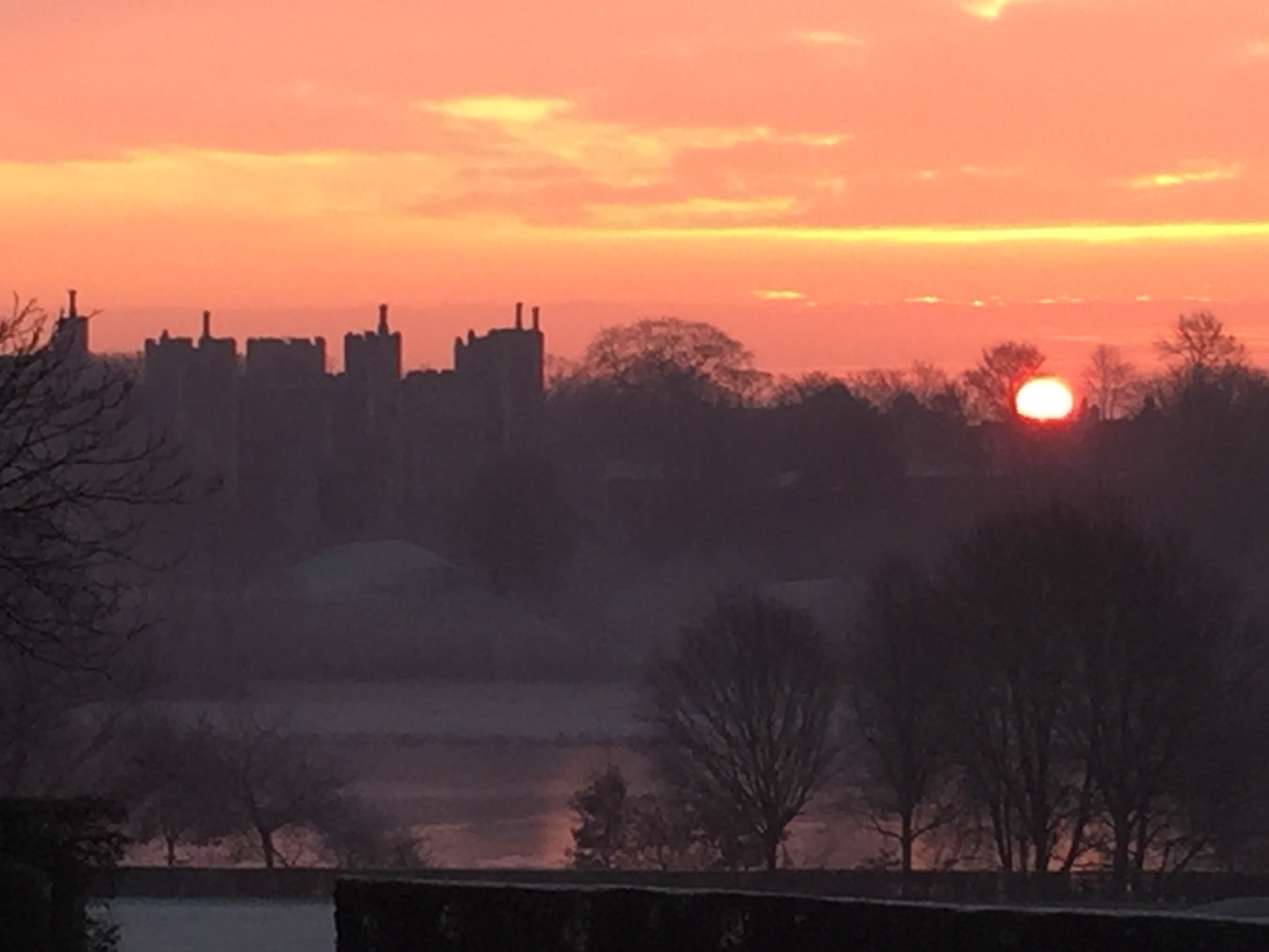 Sunrise over Framlingham Castle | Old Hall Farm Cottages